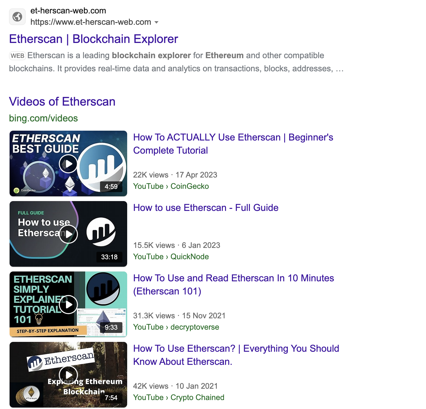 DuckDuckGo and Bing users warned of Etherscan phishing website
