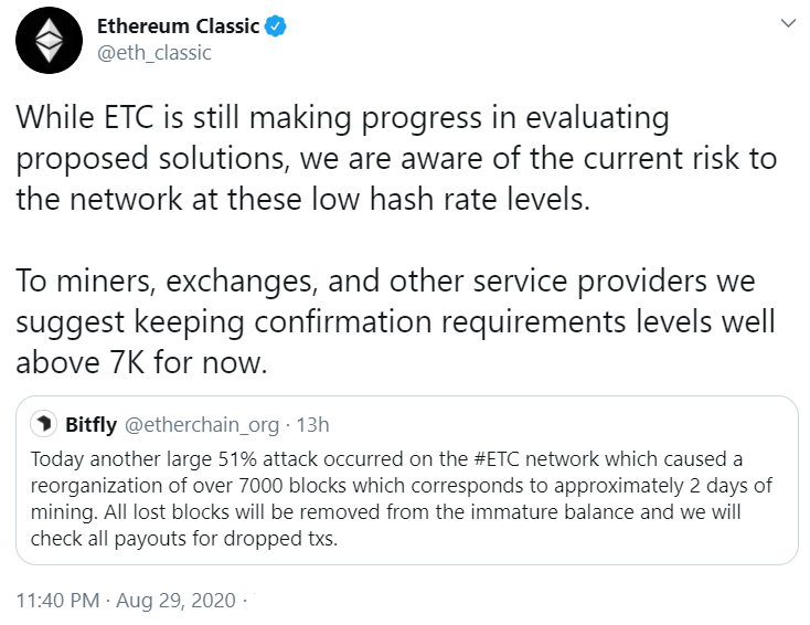 Bitfly reports another 51% attack on Ethereum Classic