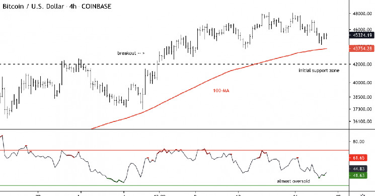Bitcoin Holds Support Near $43K as Rally Pauses
